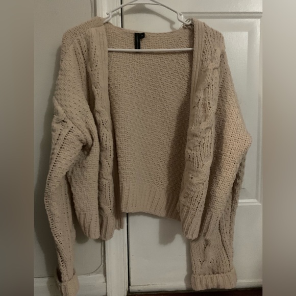 moon & madison | Sweaters | Beige Knit Overlay | Poshmark